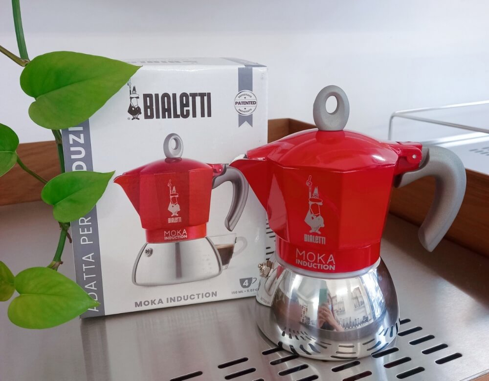 Bialetti Moka Induction Red 4 Cup